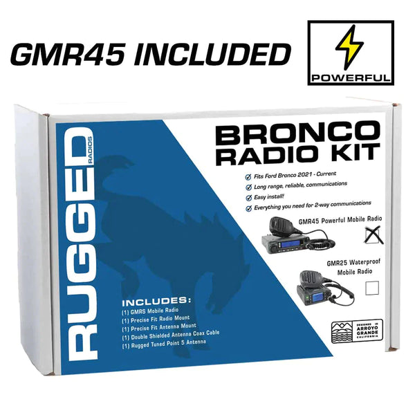 BRONCO RADIO KIT WITH GMR45 MOBILE RADIO FOR 2022 FOR BRONCO – Side by ...